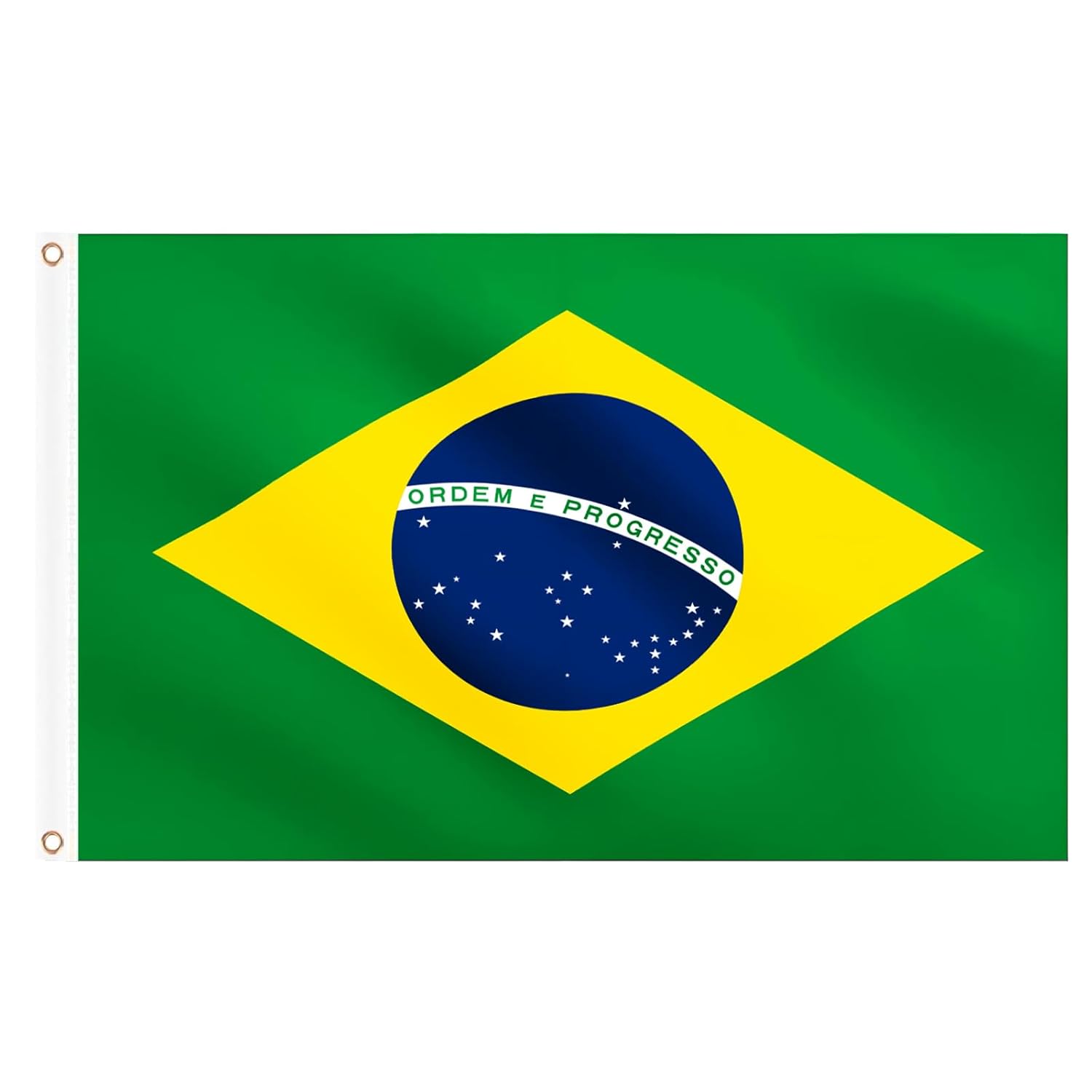 Brazil Flag 5ft x 3ft, Large Brazilian National Flags with Brass ...