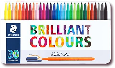 Staedtler Triplus Color Fiber-Tip Pen Set - Pack of 30 (Multicolor ...