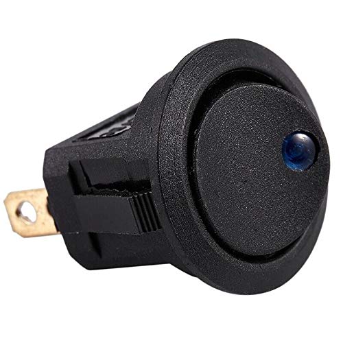 WHIZZO 12V LED Inverter Rocking Rocker Switch Round SPST ON-Off for ...