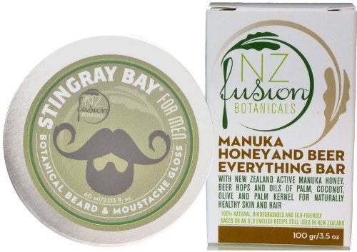 Amazon.com : Botanical Beard Gloss and Manuka Honey Everything Bar ...