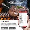 Amazon.com: NutriChef Smart Bluetooth BBQ Grill Thermometer - Digital ...