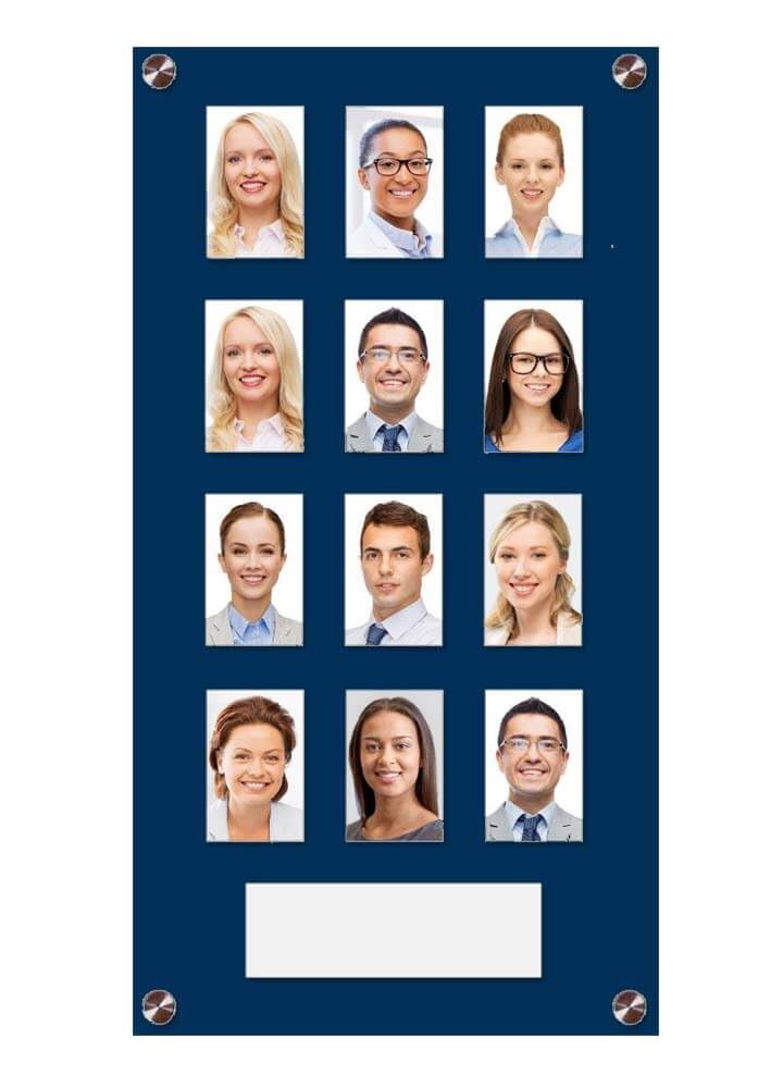 Get Acrylic Photo Frames - Blue 12 Pocket Image Staff, Student ...