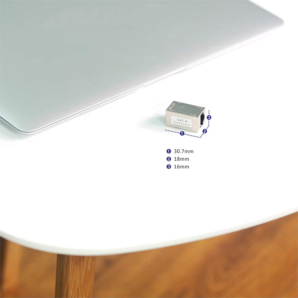 Snapklik.com : RJ45 Cat6 Coupler Shielded 10-Pack, Ethernet Cable ...