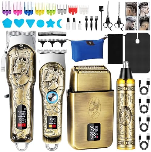 Amazon.com: Professional Cordless Hair Clippers for Men- Hair Cutting ...