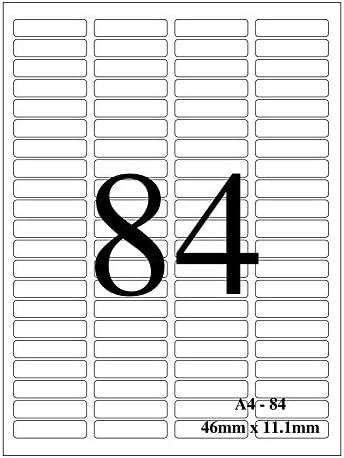 True-Ally A4 Size White Self Adhesive Label/Sticker for Printer (Inkjet ...