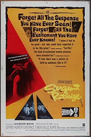 Sergeant Rutledge (1960) Original Movie Poster at Amazon's ...