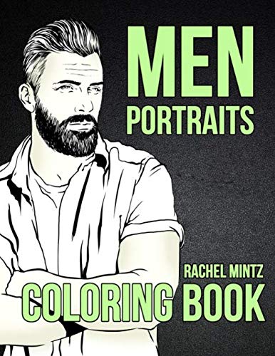 Amazon.com: Men Portraits Coloring Book: Handsome Guys Hand Sketched ...