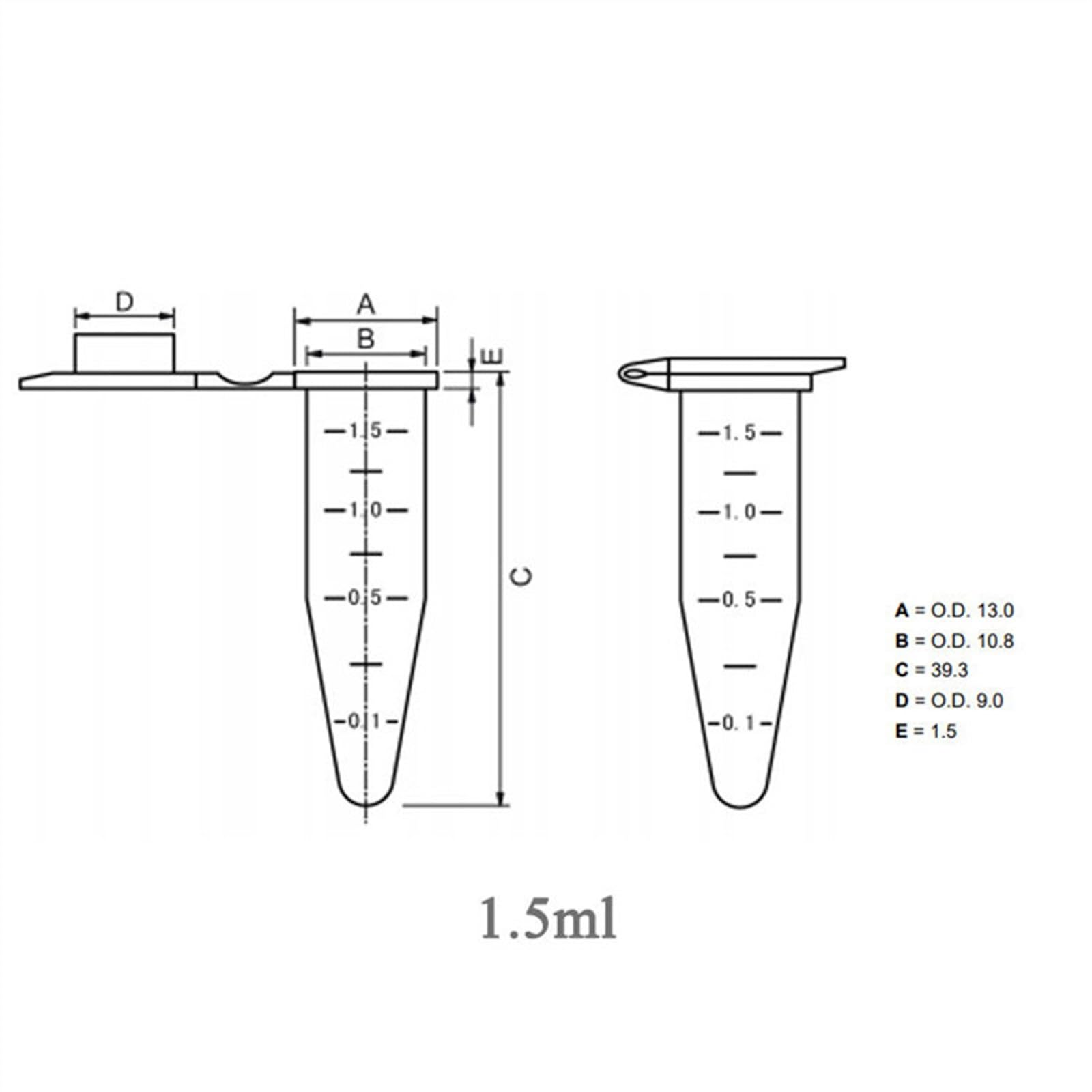 Eppendorf Tubes Sizes