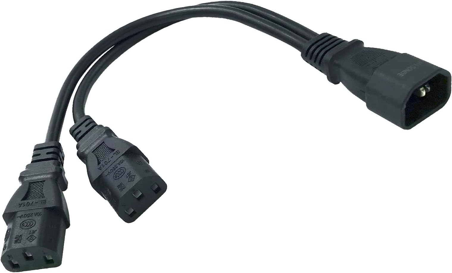 Amazon.com: UPS Server Y Splitter C14 to 2 x C13 Power Extension Cable ...