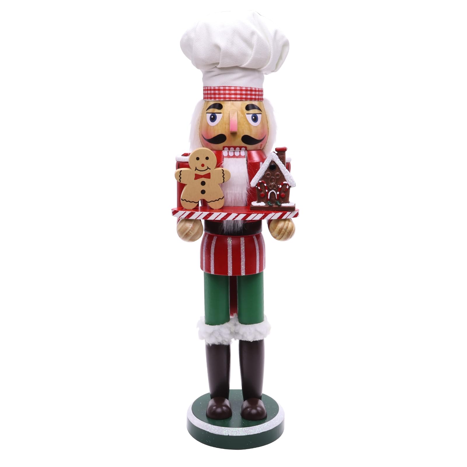 Snapklik.com : 14" Wooden Chefs Nutcracker, Holiday Christmas Decorations, Handmade Chef Themed ...