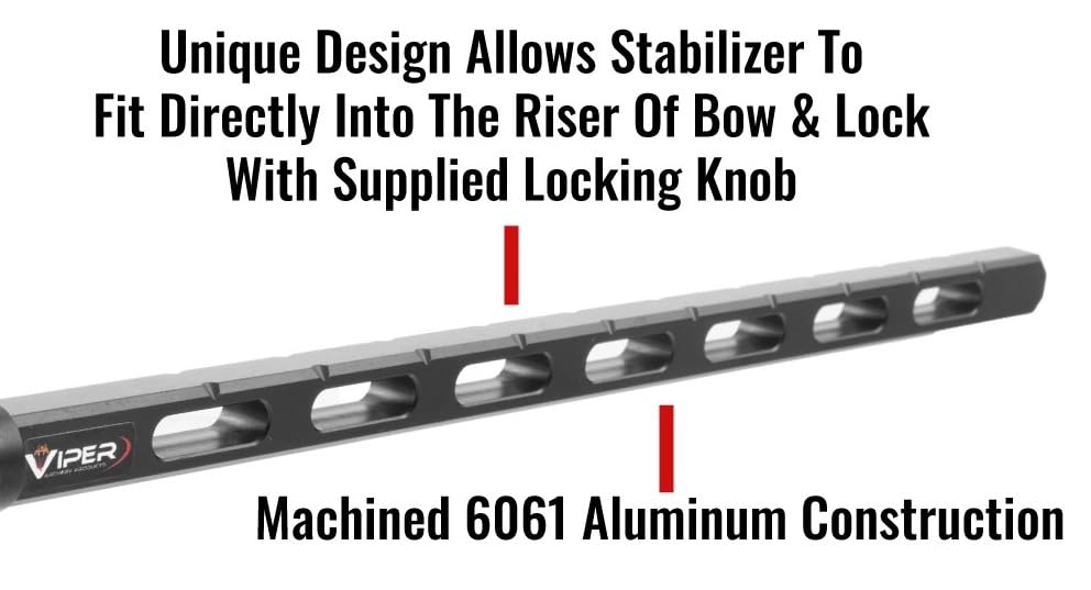 Snapklik.com : Viper Archery - Dovetail Riser Compound Bow Stabilizer ...