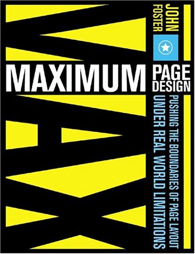 Maximum Page Design: Foster, John: 9781581805376: Amazon.com: Books