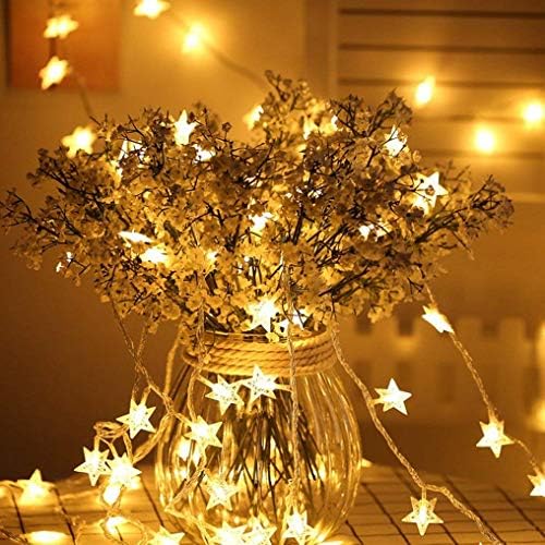 Amazon.com: ANJAYLIA 20 LED Star String Lights 10 FT Fairy Christmas ...