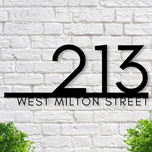 Amazon.com: Modern House Sign Residential Address Plaque Outdoor ...