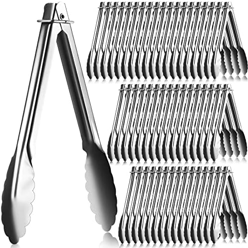 Amazon.com: Seewey Set of 50 Stainless Steel Serving Tongs 7 Inch ...