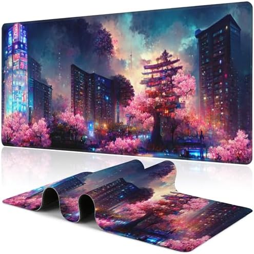 Amazon.com: Red and Black Mouse Pad Japanese Mouse Pad XL Black Anime ...