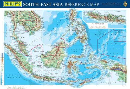 Buy Philip's South East Asia Reference Map (Philip's Wall Maps) Book ...