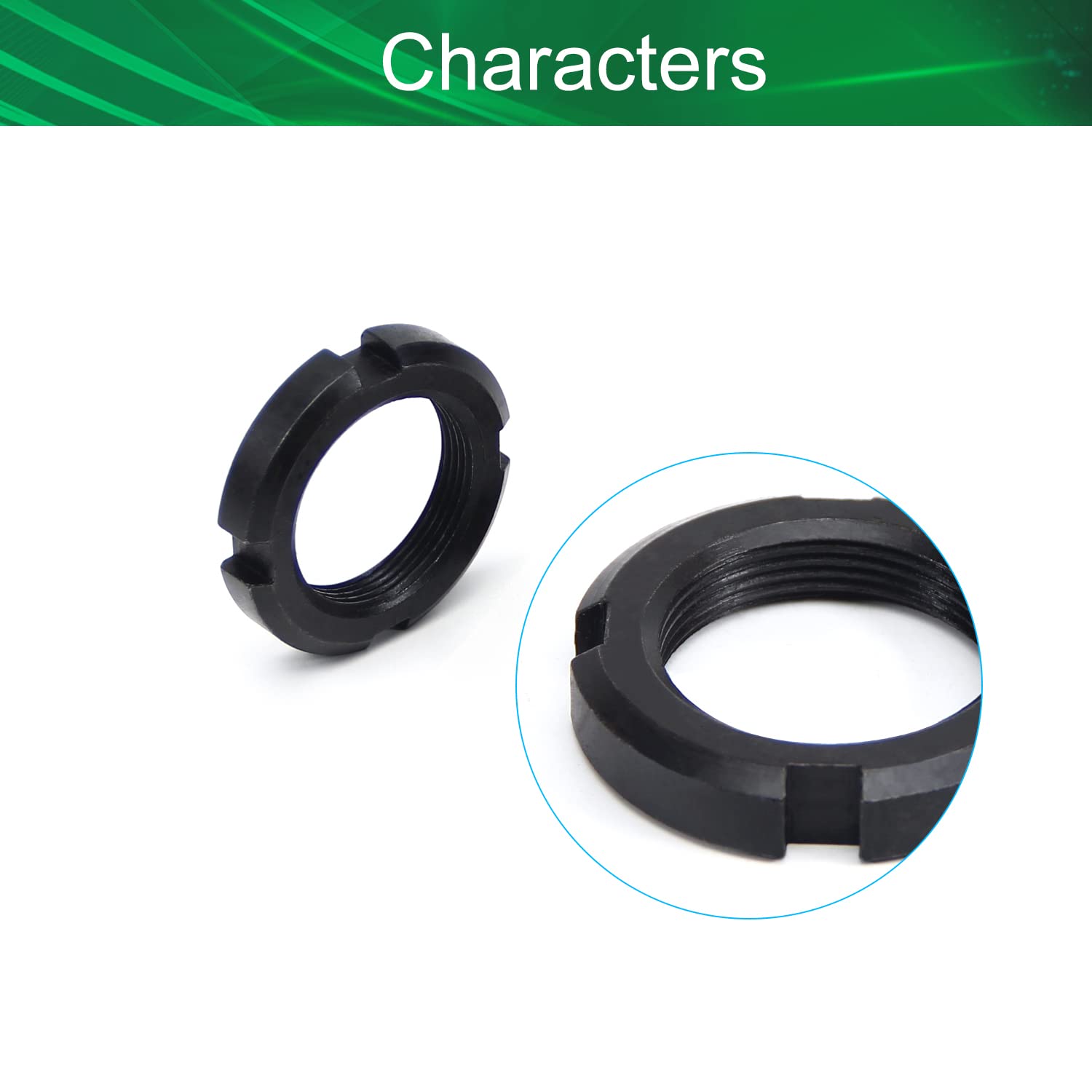 Snapklik.com : Carbon Steel Retaining Four Slot Slotted Round Nuts M33 ...