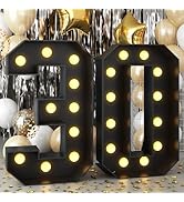 Amazon.com : 4ft Marquee Light up Numbers 60 Mosaic Numbers Frame for ...
