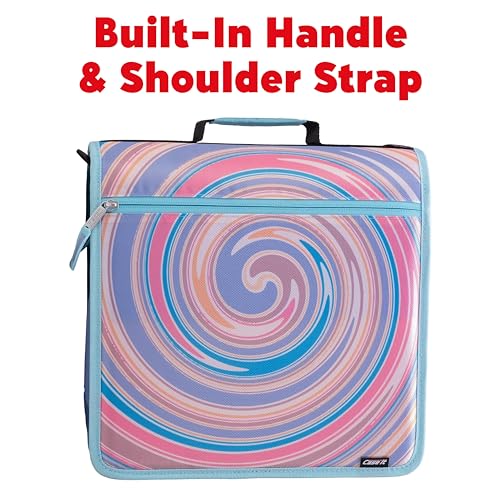 Snapklik.com : Case-it Mighty Zip Tab School Zipper Binder 3-Inch O ...