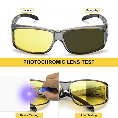 Snapklik.com : LVIOE Wrap Around Night-Vision Glasses, Fit Over ...