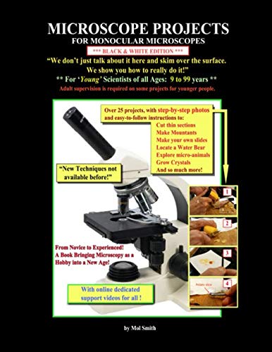 Amazon.com: Microscope Projects For Monocular Microscopes - Black ...