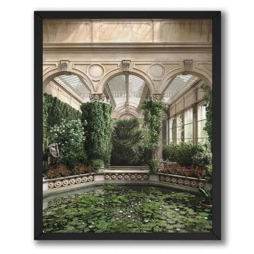 Amazon.com: InkFlow Posters Conservatory Pond Poster - Ornate ...