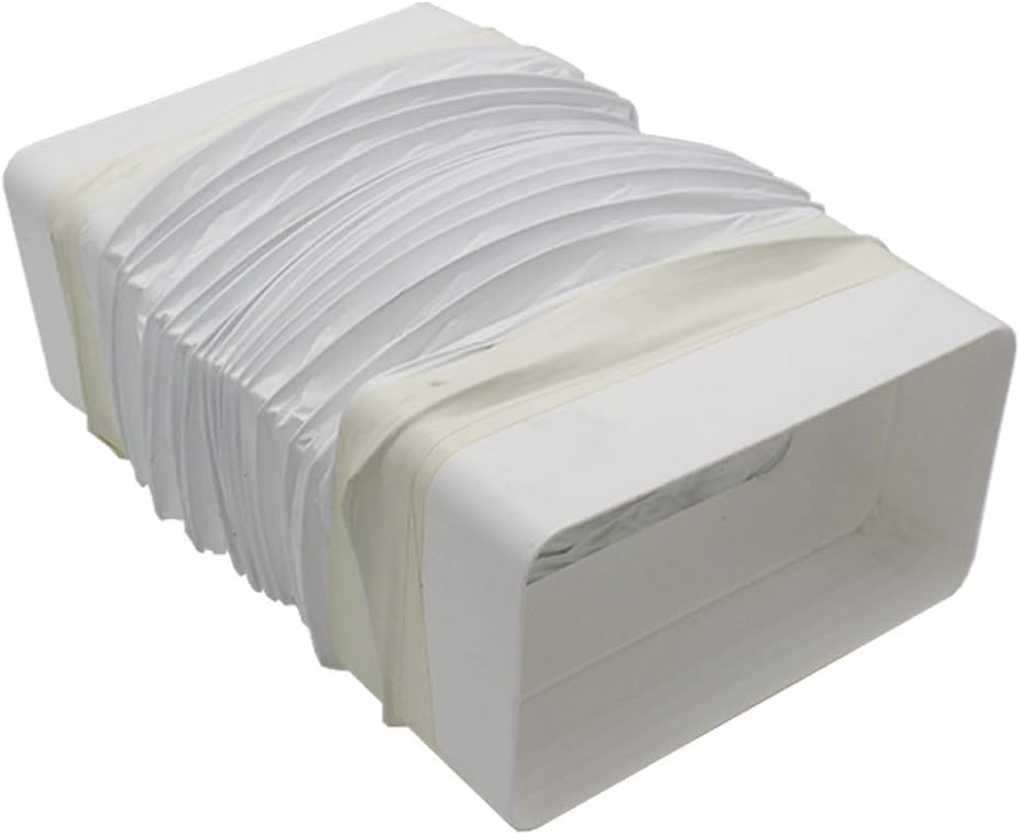 Kair Rectangular Flexible Bend 204mm x 60mm - 500mm Length PVC Hose ...