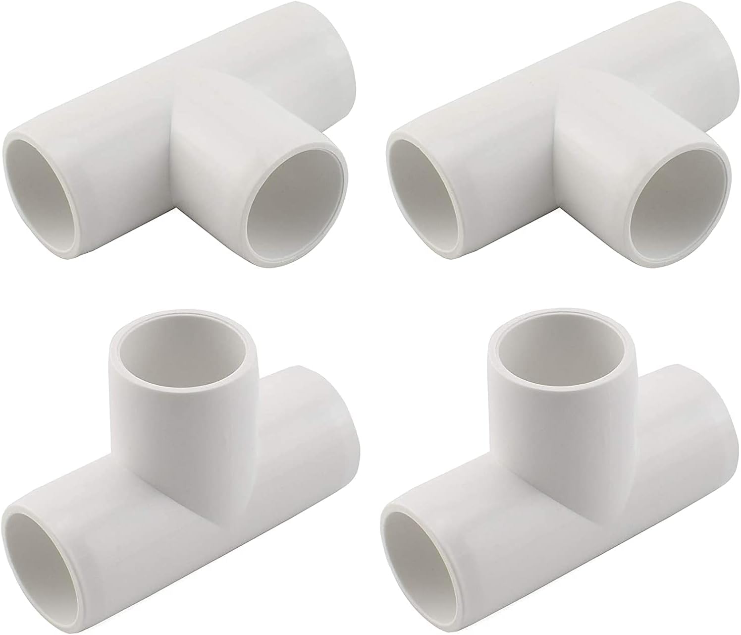 Amazon.com: 10Pack 3 Way 1/2 Inch Tee PVC Pipe Fittings Connector SCH40 ...