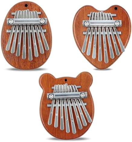 Amazon.com: 3 Pack Mini Finger Thumb Piano Mini Pocket Kalimba, 8 Key ...
