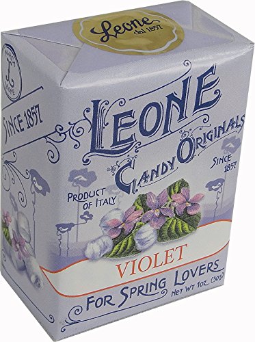 Amazon.com : Pastiglie Leone Violet Candy Mints in Retro Small Box, One ...