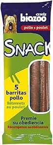biozoo Perro Snacks Pollo 5U 200 g : Amazon.es: Productos para mascotas