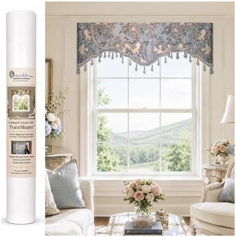 Amazon.com: Traceable Designer Scalloped Cornice Valance Kit, Patented ...