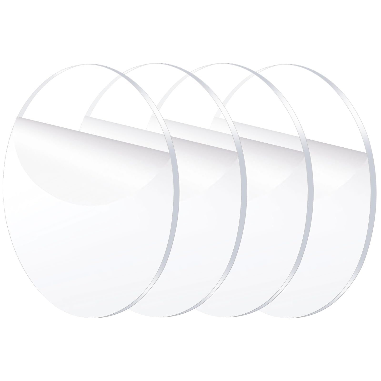 Snapklik.com : 4 Pieces 1/8" Clear Circle Acrylic Sheet,9 Inch Diameter ...