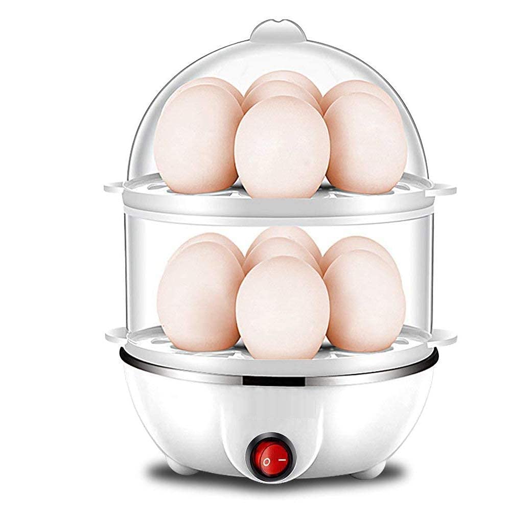 Buy JELLEX Double Layer Egg Boiler Electric Automatic Off 2 Layer 14 ...
