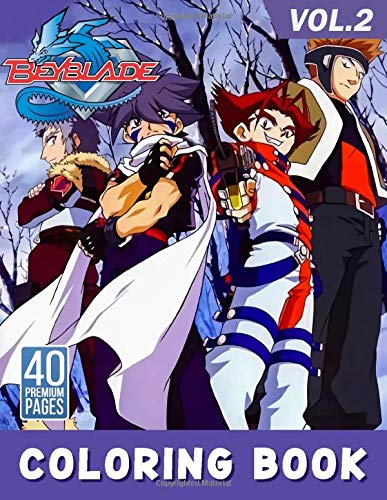 Beyblade Coloring Book Vol2: Funny Coloring Book With 40 Images For ...
