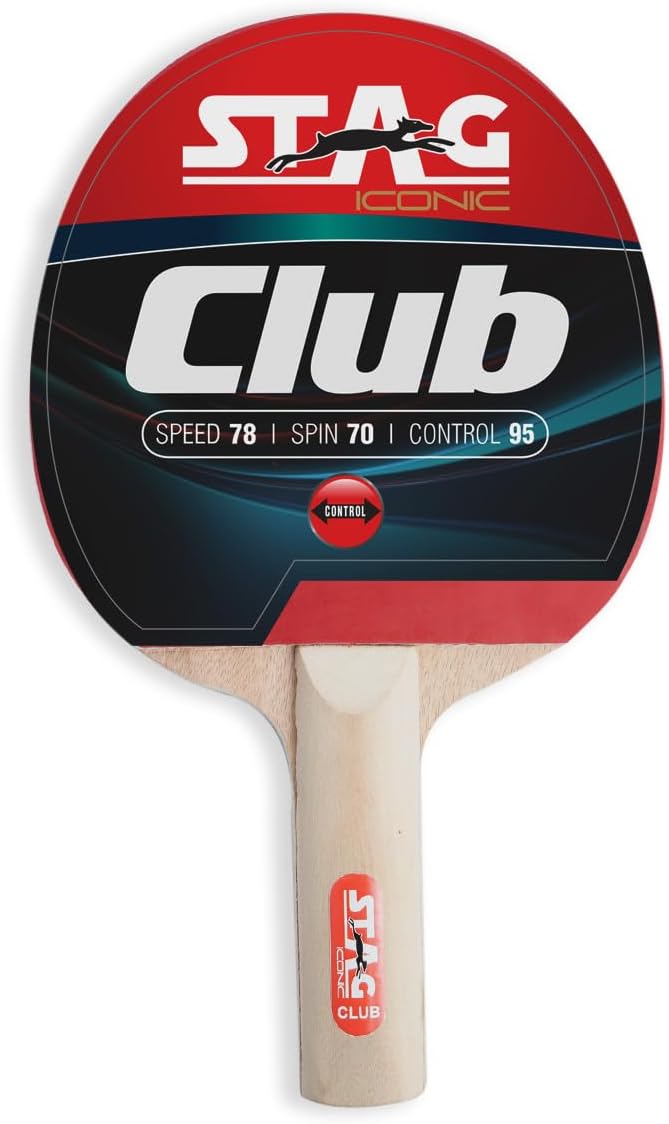 Buy GKI Fasto Table Tennis Racquet, Wood, Red Online at Low Prices in ...