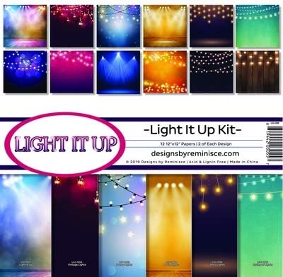 Amazon.com: Reminisce Light Scrapbook Collection Kit, Multi Color Palette