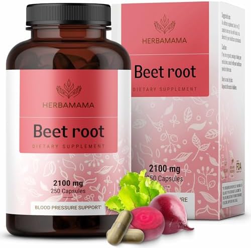 Amazon.com: Herbal Roots Organic Beet Root Powder Capsules - 1,500mg ...