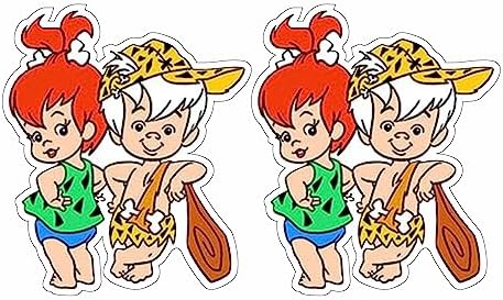 Amazon.com - Pebbles and Bam Bam Muscles Vinyl Waterproof Sticker Decal ...