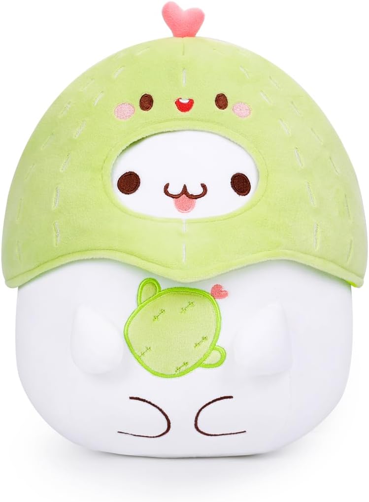 Amazon.com: AIXINI Cute Cactus Cat Plush Pillow 10" Kitten Stuffed ...
