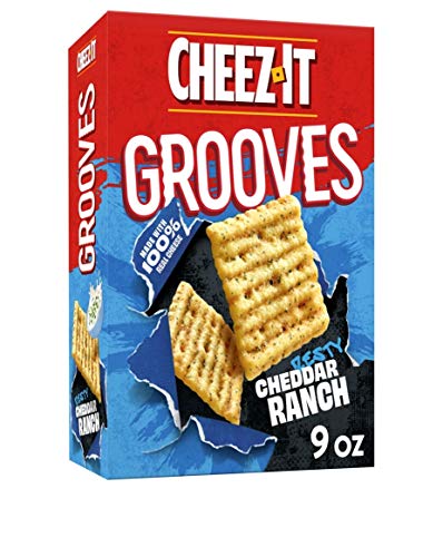 Cheez-It Grooves Zesty Cheddar Ranch 9oz (Pack of 2) | Amazon price ...