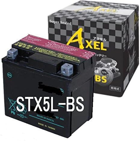 Amazon | G&Yu AXEL シリーズ バイク用 バッテリー STX5L-BS 12V | バイクバッテリー | 車＆バイク