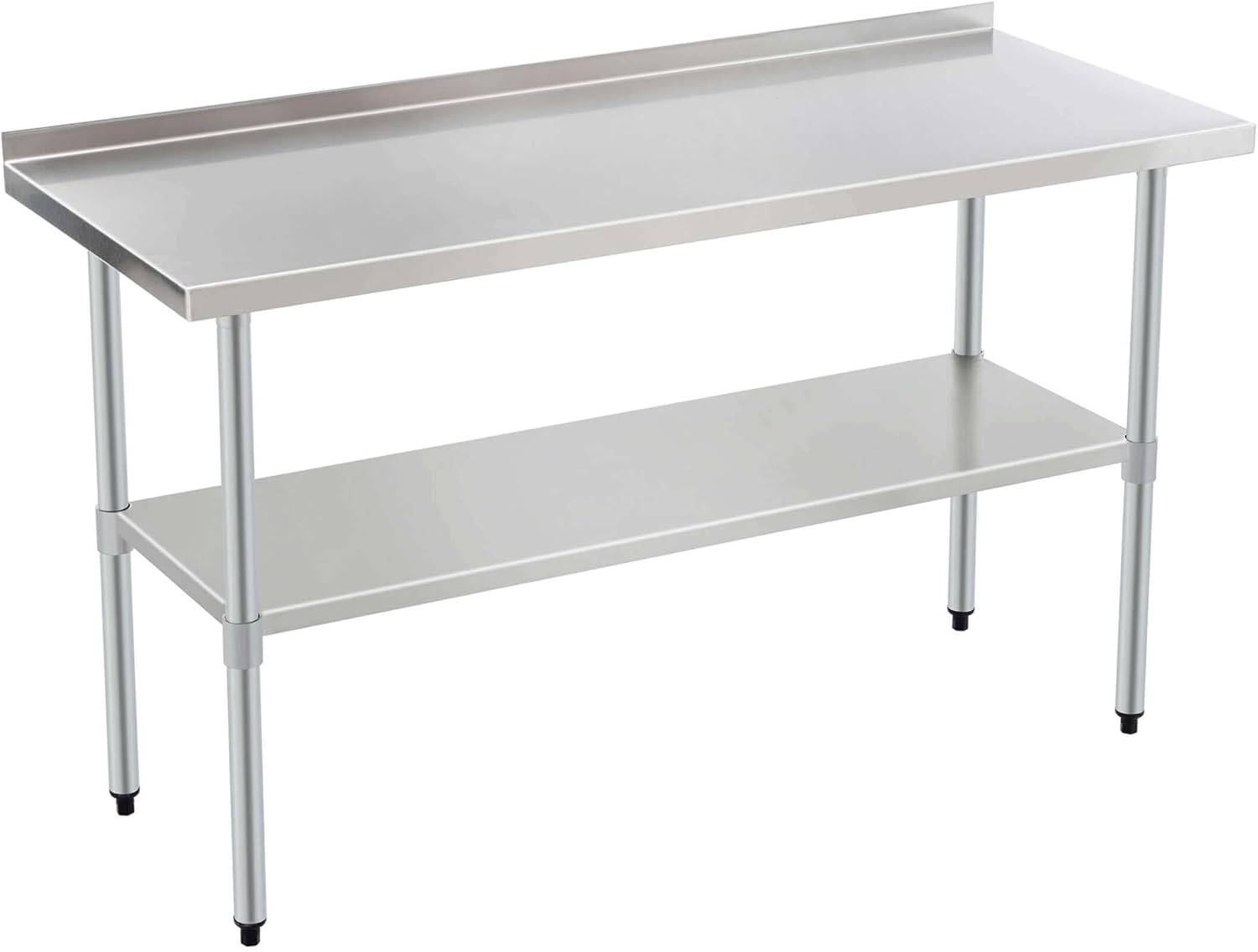 2 Shelf 60"x24" Workbench Worktable, Stainless Steel Commercial ...