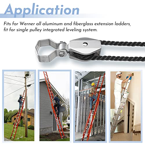 Snapklik.com : Extension Ladder Pulley Kit Replacement For Werner 31-12 ...
