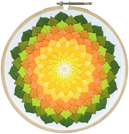 Embroiderymaterial DIY Embroidery Kit for Beginner, Adults & Kids with ...