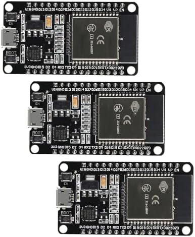 Amazon.com: AEDIKO 3pcs ESP32 ESP-32S Development Board 30Pins Microcontroller 2.4GHz Dual-Core ...