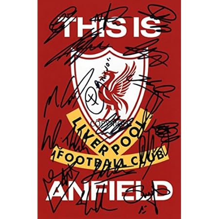 LIMITED EDITION LIVERPOOL 2019/20 SQUAD PREMIER LEAGUE CHAMPIONS SIGNED ...