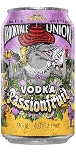 Brookvale Union Vodka Red Pub Soda Mixed Drink, Crisp & Refreshing, 4% ...