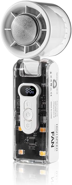 JDHDF portable fan-handheld fan rechargeable with 100 speed wind ...